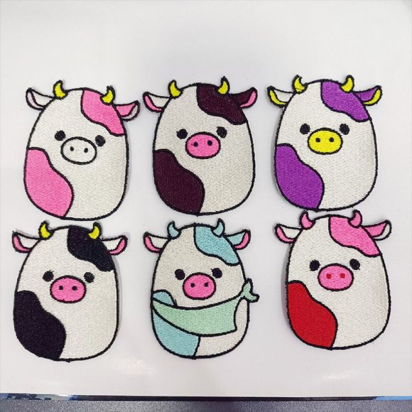 Squishmallows | Design | Squishy Cow Embroidery Patch | Poshmark